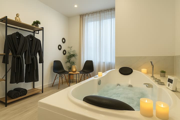 Suite Spa & Cinéma – Calme, Confort & Séjours Pro - Saint-Étienne
