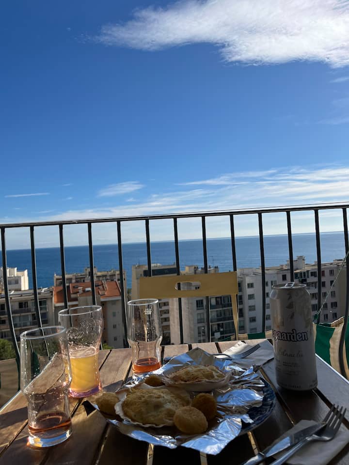 Vue Mer • Appartement Lumineux • Parking • A/c - Nizza
