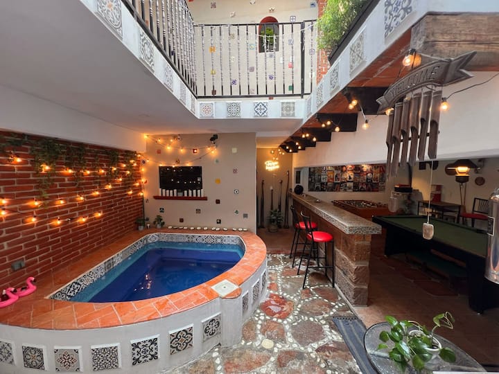 Relajante Poza Jacuzzi En Casa Mar-so - Tequisquiapan