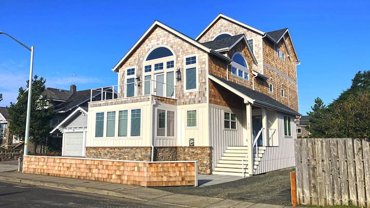 Serenity House At Seaside Beach - Ocean View - 100ft To Beach - Seaside Beach Oregon, OR
