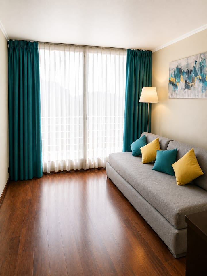 Moderno Apartamento Con Aire Acondicionado - チリ サンティアゴ