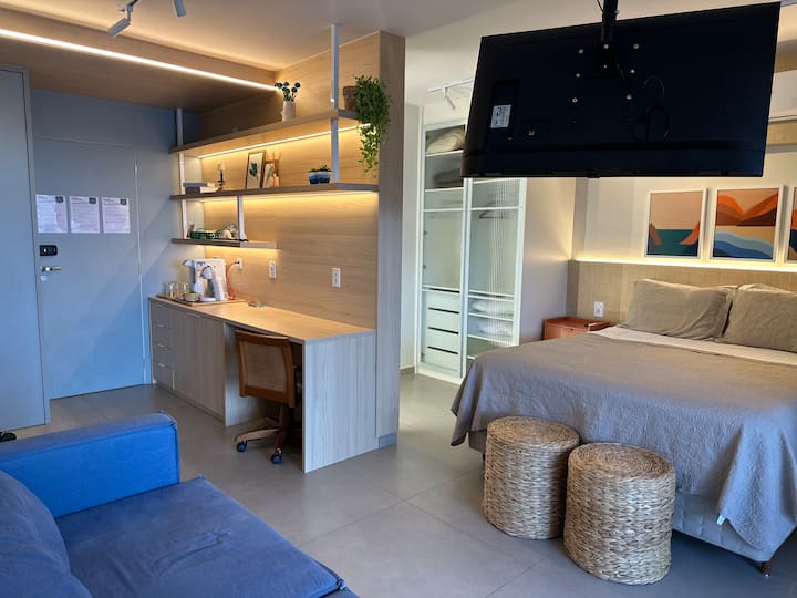 Loft 202 Na Melhor Localização/academia/lavandeira - Marília