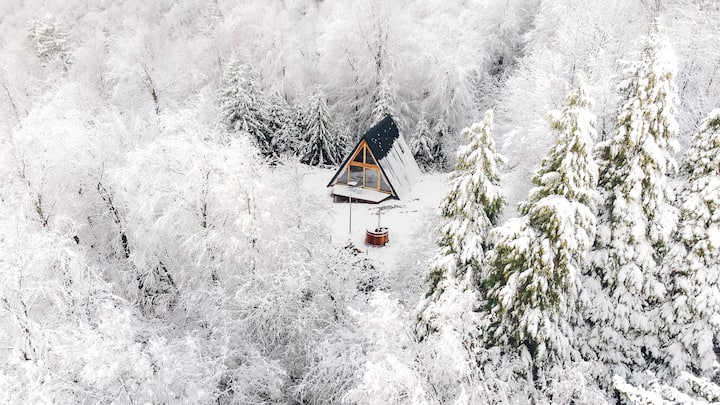 Cozy A-frame Near Ljubljana With Wooden Tub - Slovénie