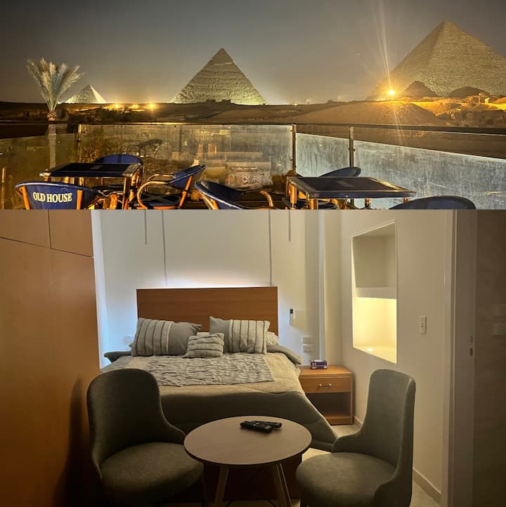 Old House Pyramids View | 1 Minute For Pyramids - Égypte