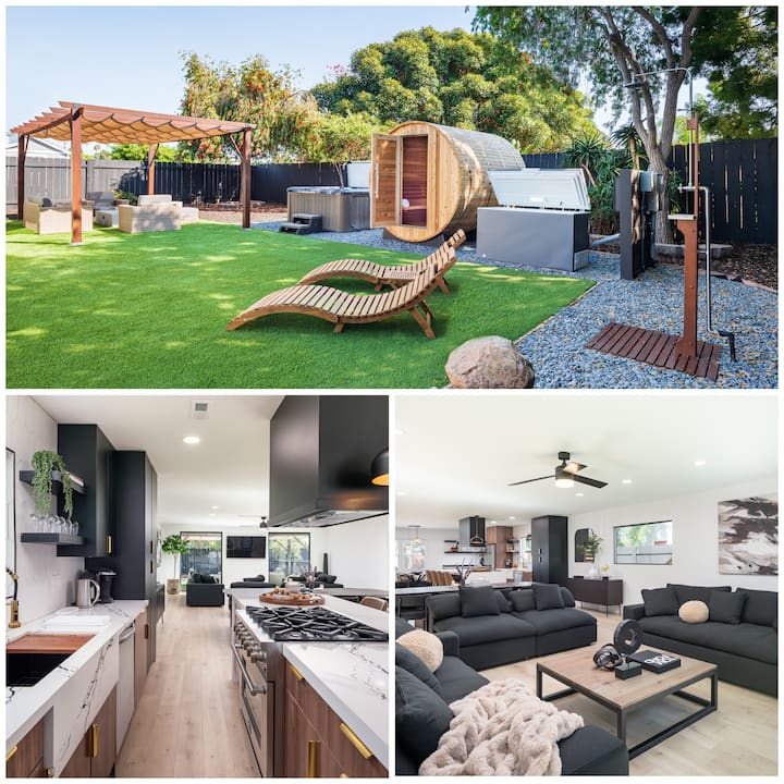 Sauna, Ice Bath, Jacuzzi & Firepit, Rest & Relax - Miramar - San Diego