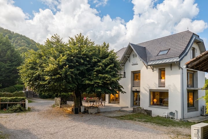 Maison Campagne Pisé Architecte Loft Contemporain - Charavines