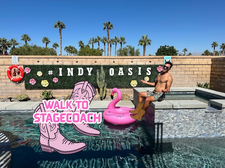 Top 1% Airbnb* Wlk To Stagecoach*pool*spa*bbq*fun! - Bermuda Dunes, CA