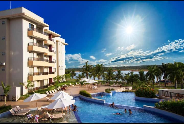 Marina Flat - Apto Privativo Com Vista Para O Lago - Caldas Novas