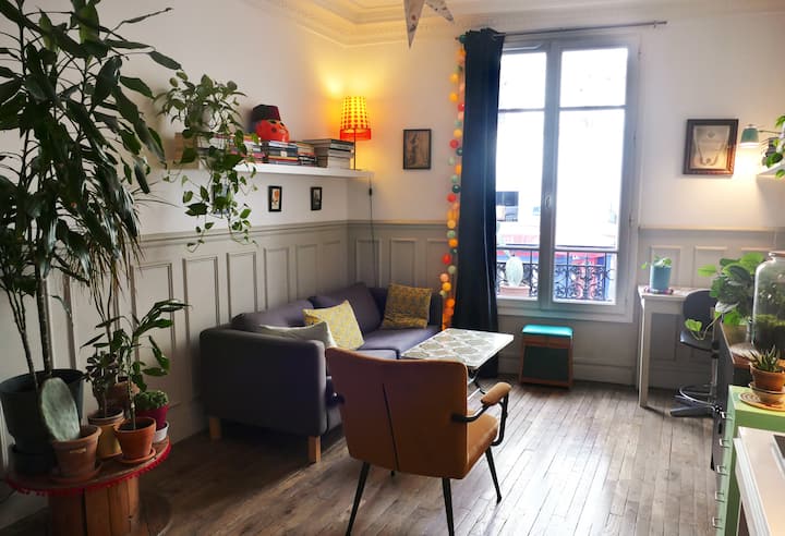 Appartement Cosy à Menilmontant - Paryż