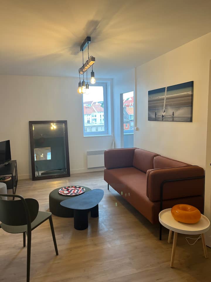 Appartement Comme à La Maison Refait à Neuf - ibis Styles Boulogne sur Mer Centre Cathédrale
