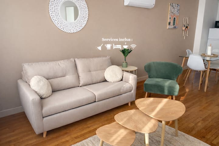 Côté Cour-gare/centre, Tout éQuipé, Linges Fournis - Châteauroux