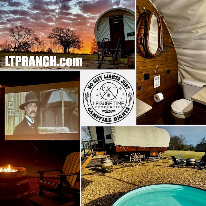 Covered Wagon Adventure | Cowboy Pool & Gem Sluice - Texas