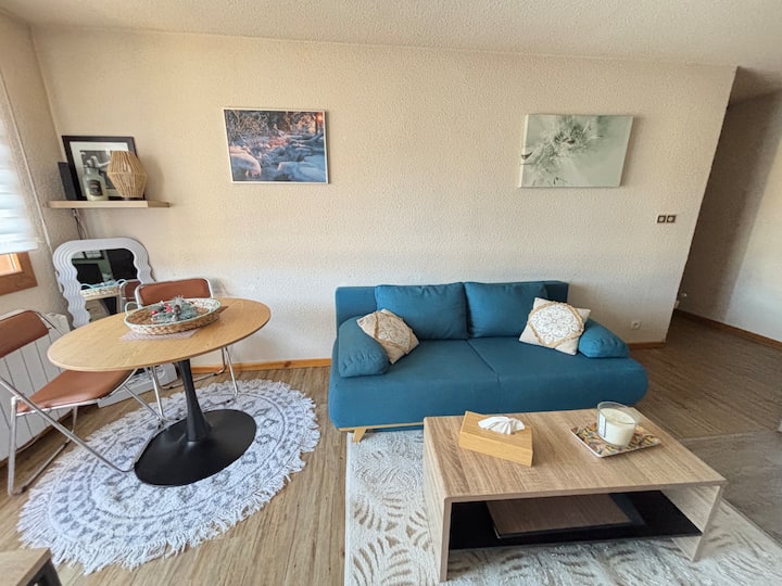 Petit F3 Cosy 2 Chambres Avec Wifi - Megève