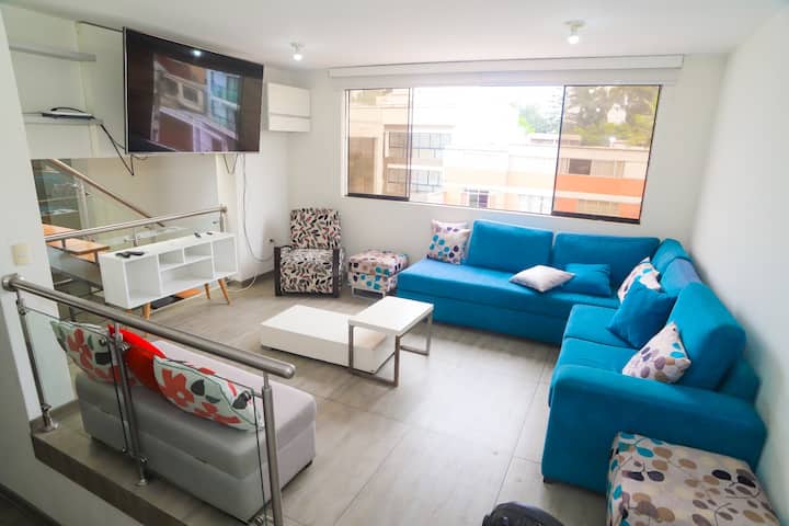 San Borja Moderno Y Gran Duplex 5 Hab Bbq Terrazas - Lima