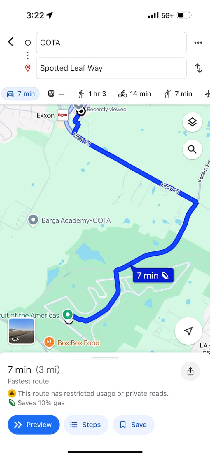 Close To Cota, & Aus Airport