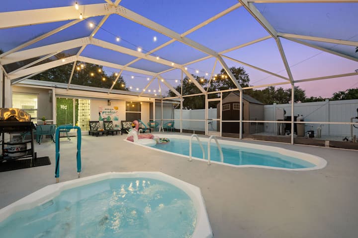 Heated Pool, Hot Tub, Golf & Games-12 Min To Beach - Clearwater