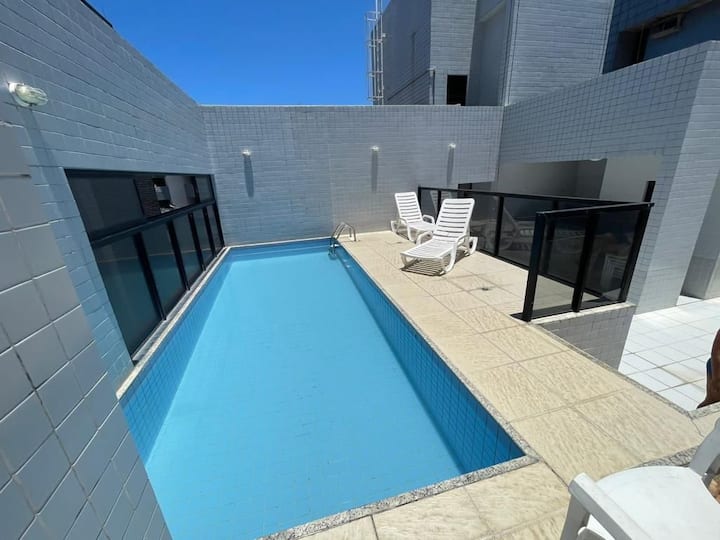 Infiniti Apt. 2/4 50m From Ponta Verde Waterfront With Pool - Maceió