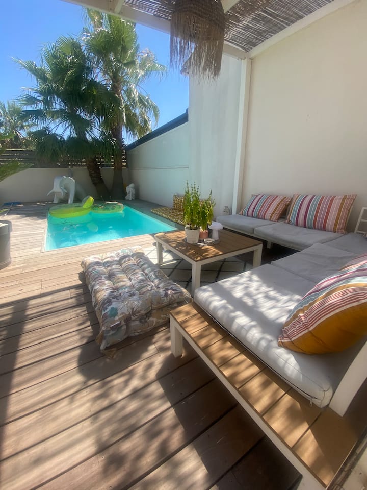Villa Cosy Avec Piscine Privé à 10 Mm De La Plage - Carnon