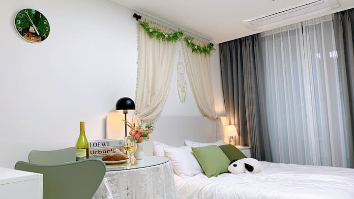 Greencottage 지하철1분,풀옵션신축,취사,넷플릭스#한달살기#출장 - Busan