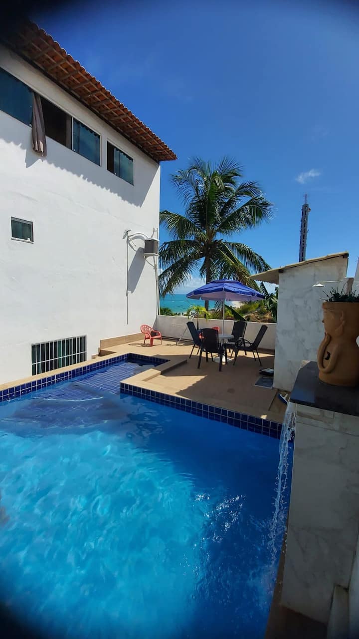 Casa Branca 6 Quartos | Centro | 24 Hóspedes - Maragogi