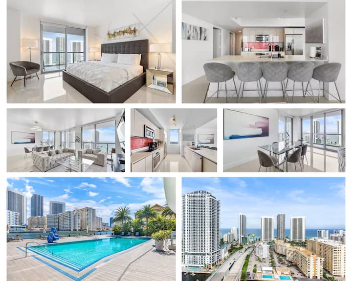Ocean-view Luxury Oasis 𝙗𝙮 𝙎𝙏𝘼𝙔 𝙏𝙊𝘿𝘼𝙔 - Hallandale Beach, FL
