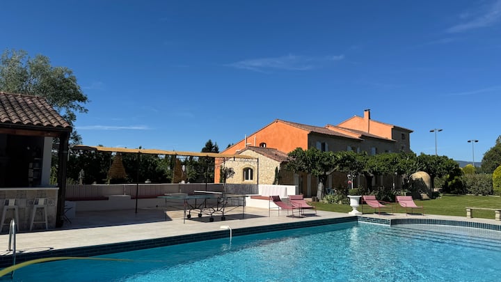 Mas Nahema Avec Piscine Et Tennis - Cavaillon