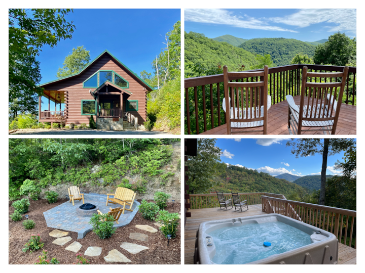 The Broken Twig King Bed Long Range Views Hot Tub - Bryson City, NC