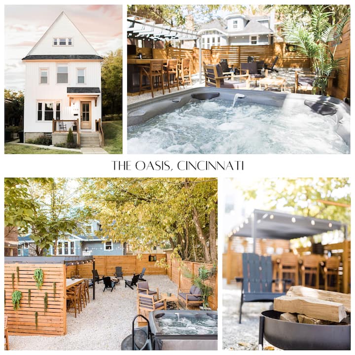 The Oasis | Hot Tub • Bar • Close To Dt - Cincinnati