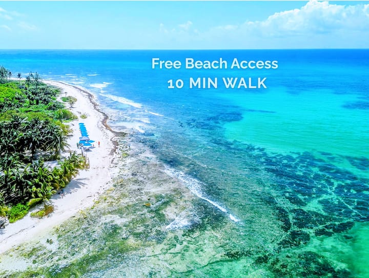 Winter Escape! 500m Beach | Memory Foam King Bed B - Playa del Carmen