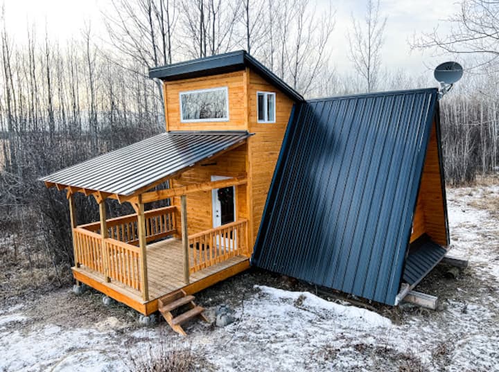 Secluded Tiny A-frame Cabin With Fire Pit!