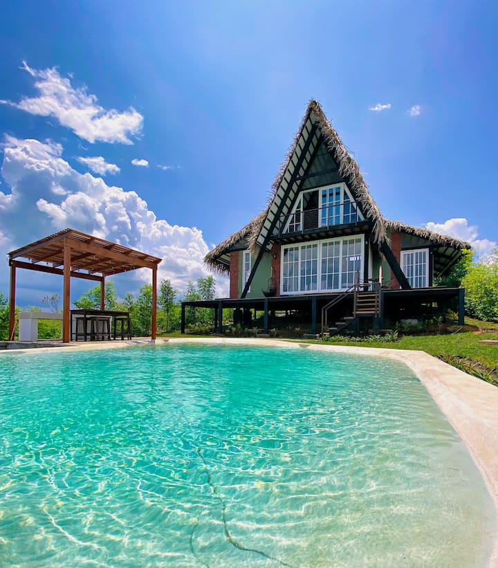 Increíble Casa Con Piscina Para 8 Personas - Lamas