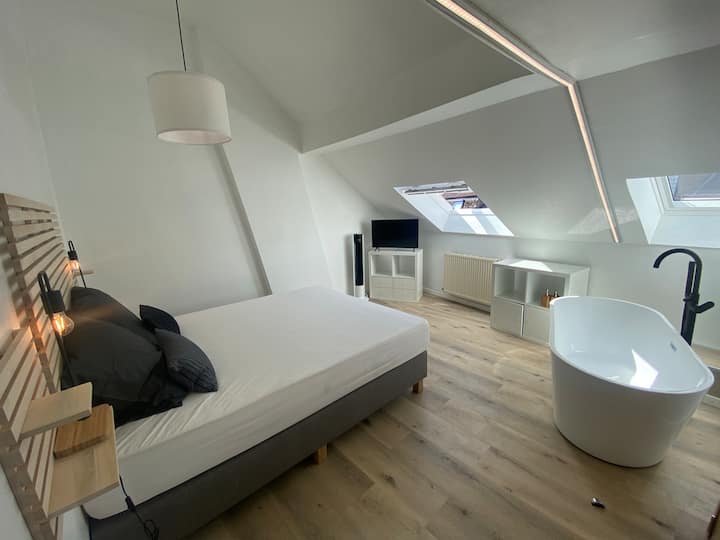 Appartement Cosy Avec Bain îLot - Namur