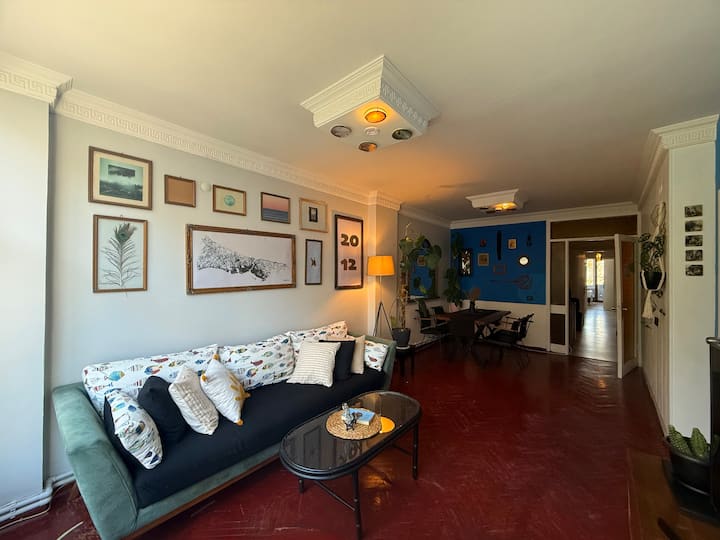 Spacious 3br In Moda | Balcony | Max 7 Guests - İstanbul