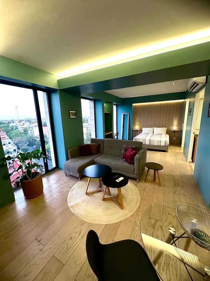 Chic Loft-top Floor| Ac | Private Parking | Pets - Mexico City