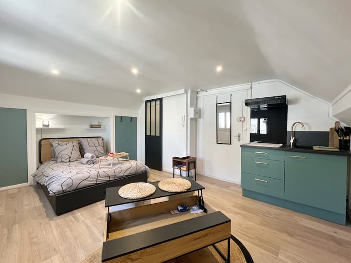 Studio Entre Ville Et Lac - Parking Privé - Aix-les-Bains