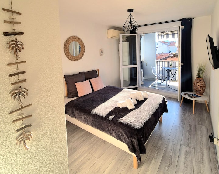 Le Cap. Studio Climatisé Proche Plages + Parking - Roquebrune-Cap-Martin