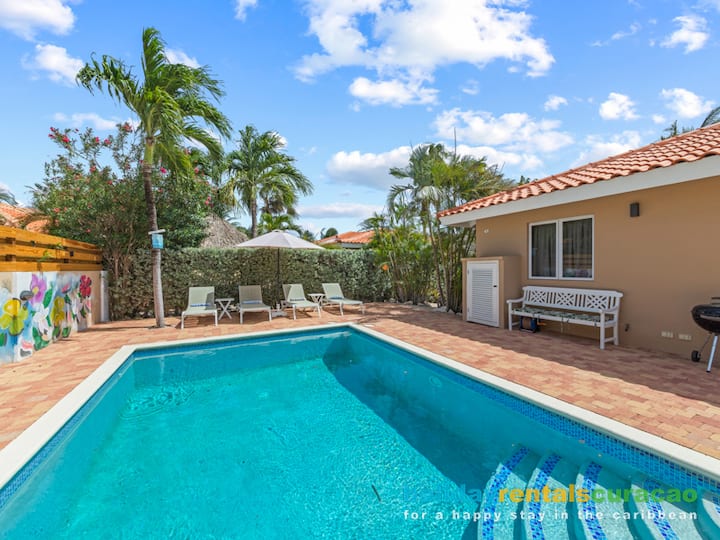Tropical Villa With Private Pool On Resort - Curaçao