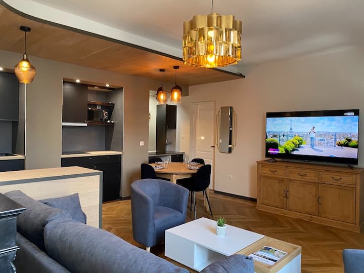 Superbe F3 Meublé , Hyper Centre, Wifi, Idéal Pro - Montluçon