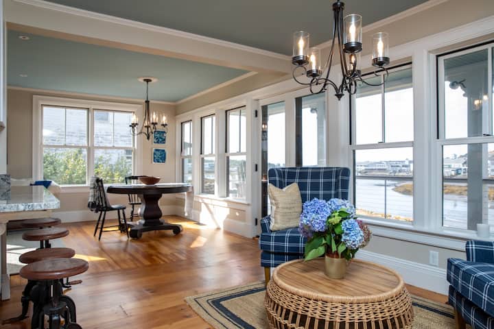 Waterfront Home With Dock & Sauna - Sleeps 14 - Boothbay Harbor, ME