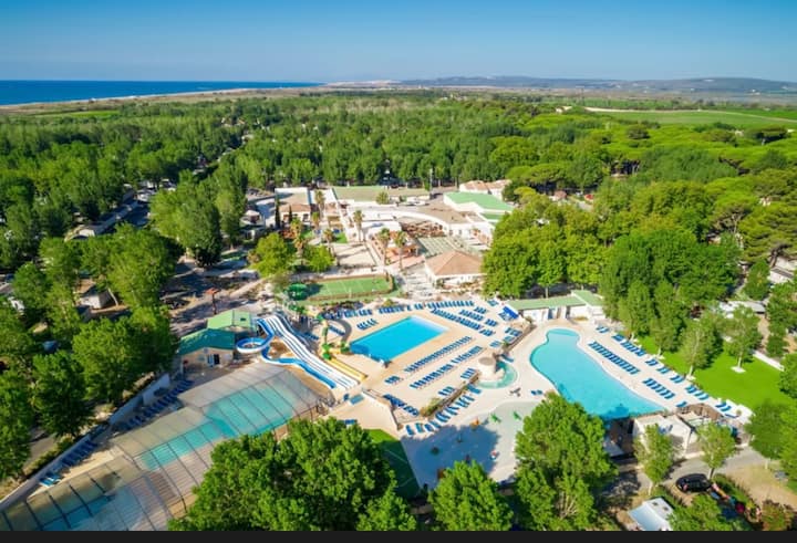 Mobil Home Tout éQuipé Le Domaine De La Yole 5* - Vendres