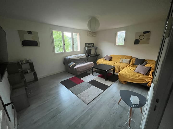 Bas De Villa (Appartement 3 Pièces Avec Piscine) - Carros
