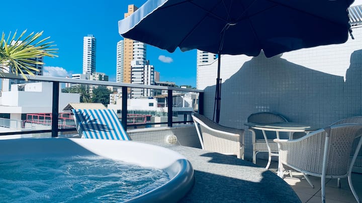 Carnaval Barra/ondina Em Loft Duplex Com Jacuzzi - Barra