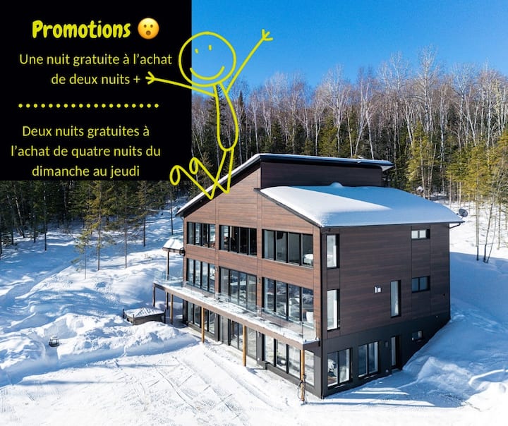 Chalet La Jolie Chouette, Nature, Vue Et Spa. - Charlevoix Regional County Municipality