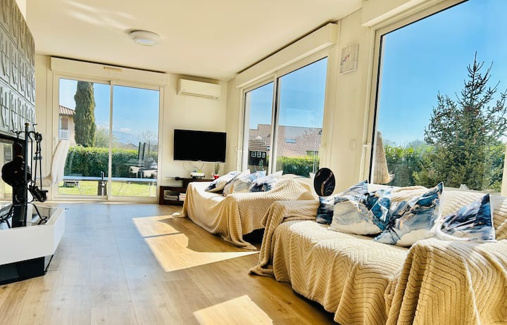Lake Geneva L Villa | Spa, Fireplace, Bbq, Pets - Douvaine