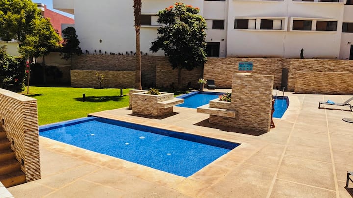 Nouveau Appartement Founty Terrasse Vue Mer - Agadir