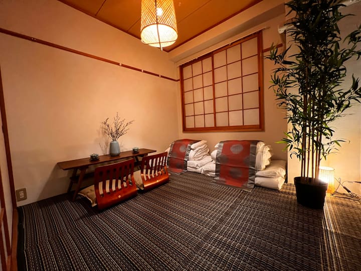 Kt402  45㎡！心斎橋筋商店街まで徒歩5分！和モダンroom！wi-fi - Osaka, Japan