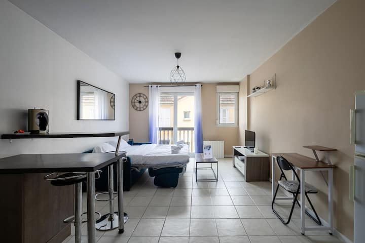 Studio Tout éQuipé | Proche Rer | Calme & Lumineux - Pontault-Combault