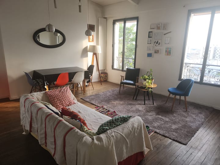 Duplex Familial Avec Vue Panoramique 3 Chambres - Parigi
