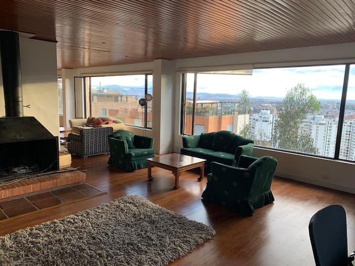 Apto 201 Amplio, La Mejor Vista, Chimenea Y Bosque - Bogota