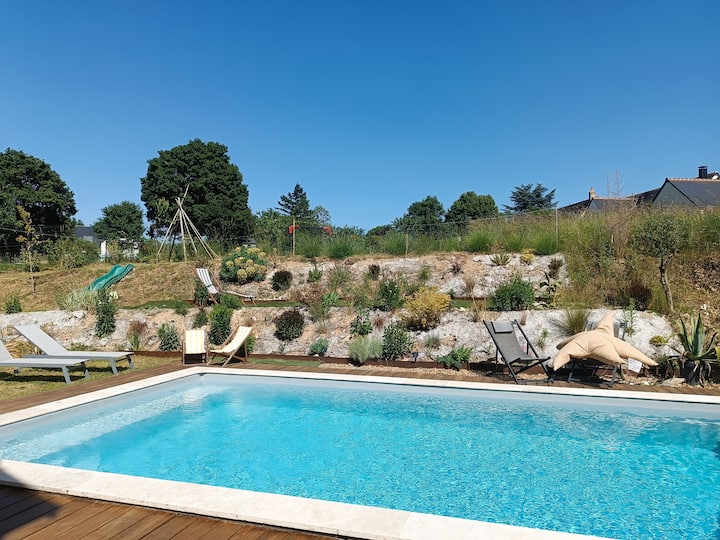 T2  Piscine Privative Proche Châteaux De La Loire - Rochecorbon